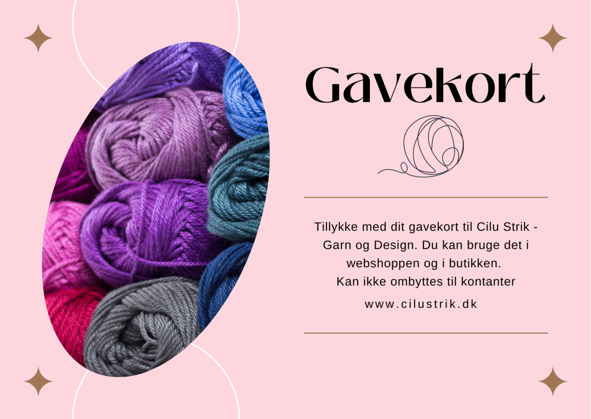 Gavekort - Cilu Strik - Garn og Design